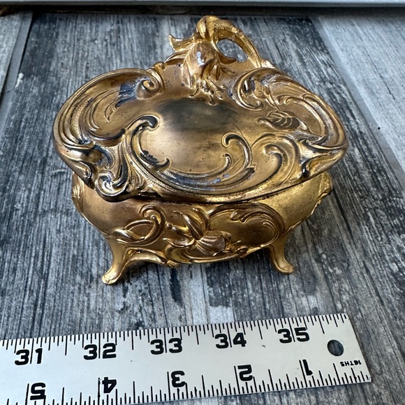 Vintage | Accents | Vtg B W Brainard Wilson Jewelry Casket Trinket Box ...